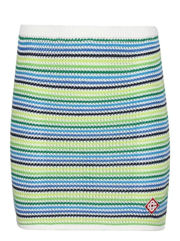Casablanca Striped Mini Skirt - Multicolor