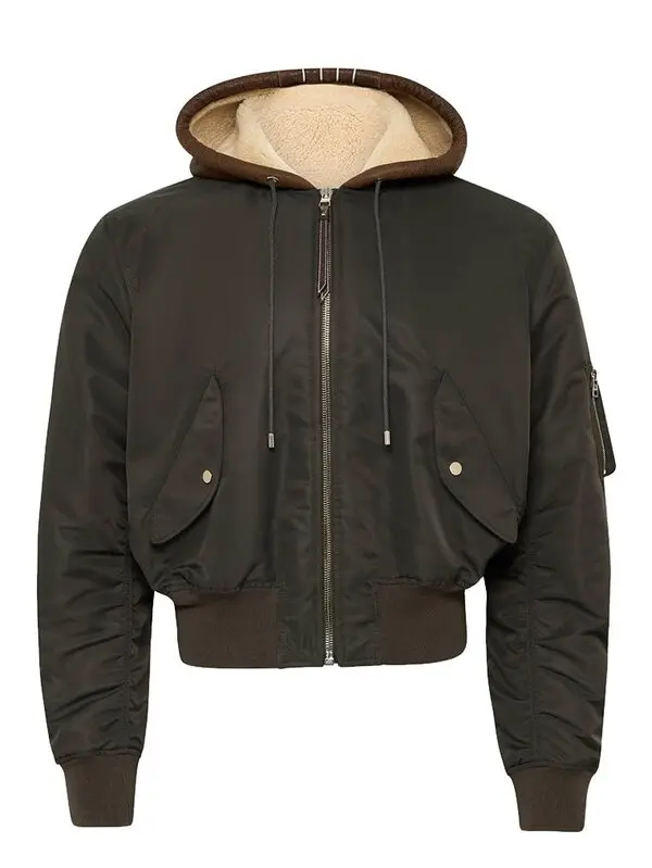 JW Anderson Hooded Bomber Jacket - Khaki