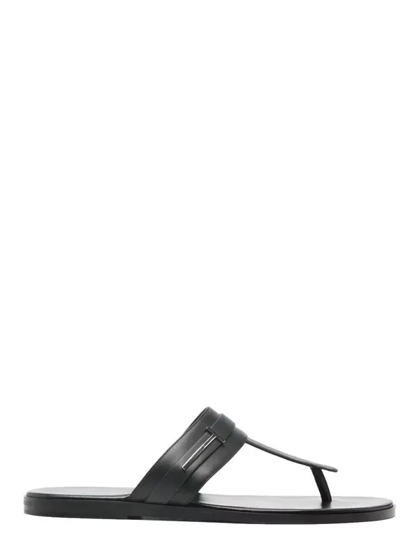 TOM FORD Logo-detail Thong Sandals - Black