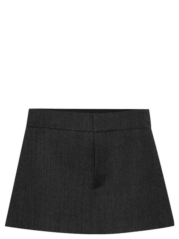 Alexander Wang Tailored Mini Skort With Slits - Black