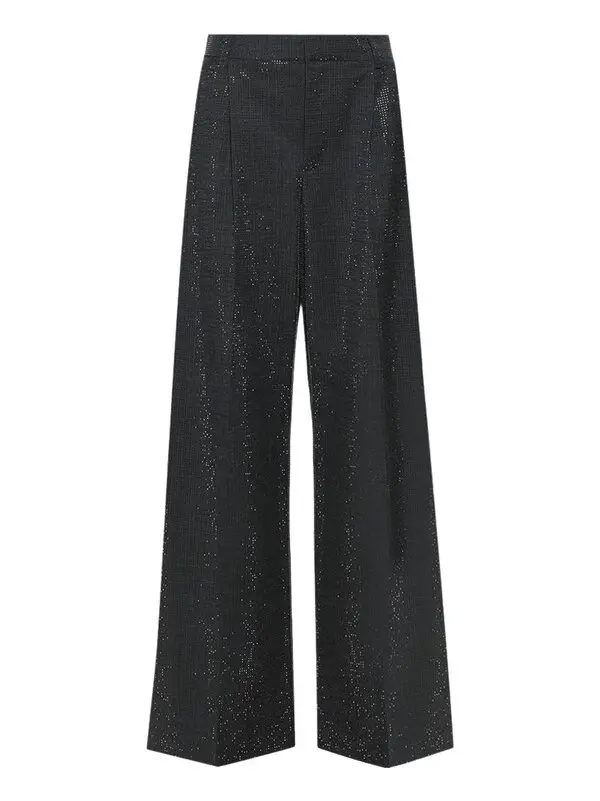 Alexander Wang Mid-rise Allover Hotfix Tailored Pant - Grey