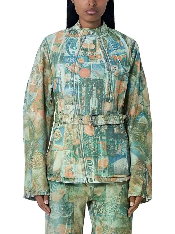 KIKO KOSTADINOV X Levi's Carina Belt-detail Jacket - Neutrals