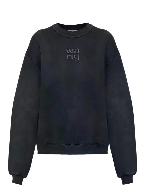 Alexander Wang Logo-embellished Sweater - Grey