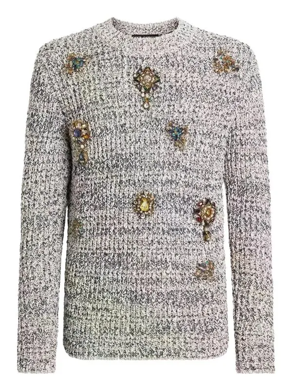 Dolce & Gabbana English Rib Knit Pullover - Neutrals