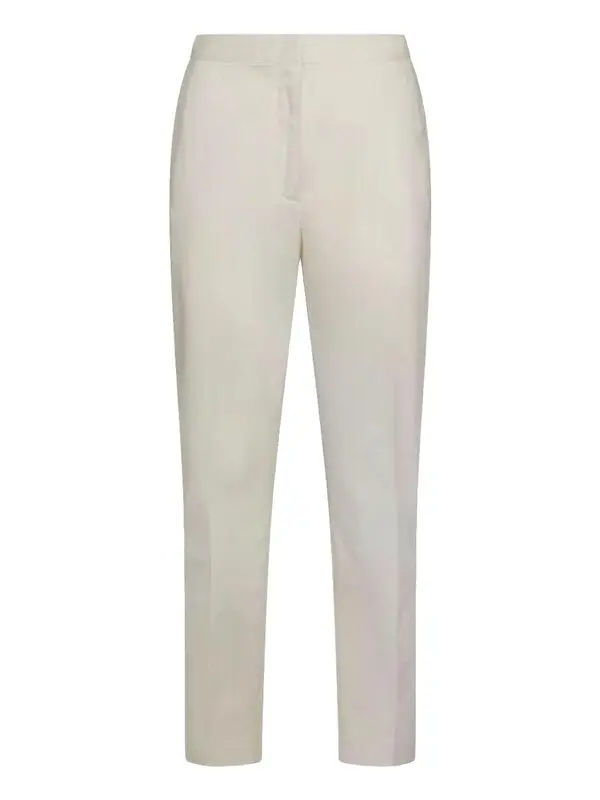 Fabiana Filippi Straight Trousers With Side-pocket - Neutrals