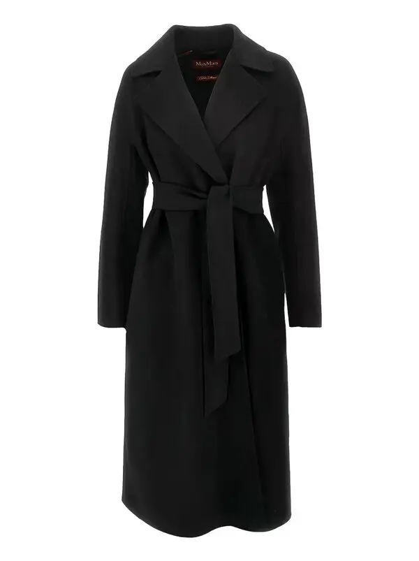 Max Mara Cles Belted Coat - Black