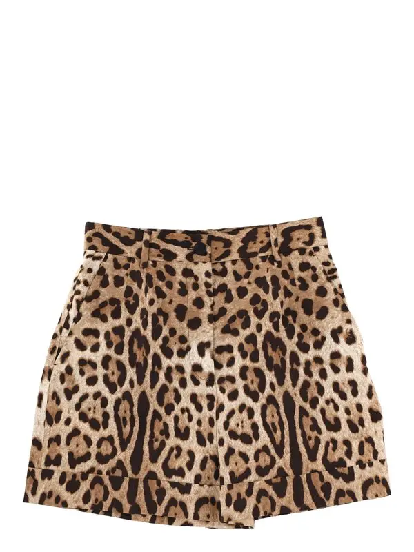 Dolce & Gabbana Leopard Print Shorts - Animalier