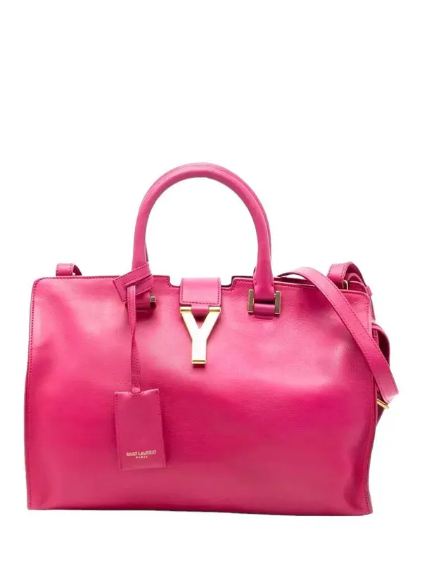 Saint Laurent Cabas Chyc Satchel Calfskin Small - Pink