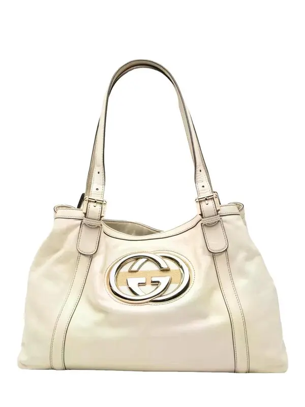 Gucci 2000-2015 Dialux Britt Tote Bag - White