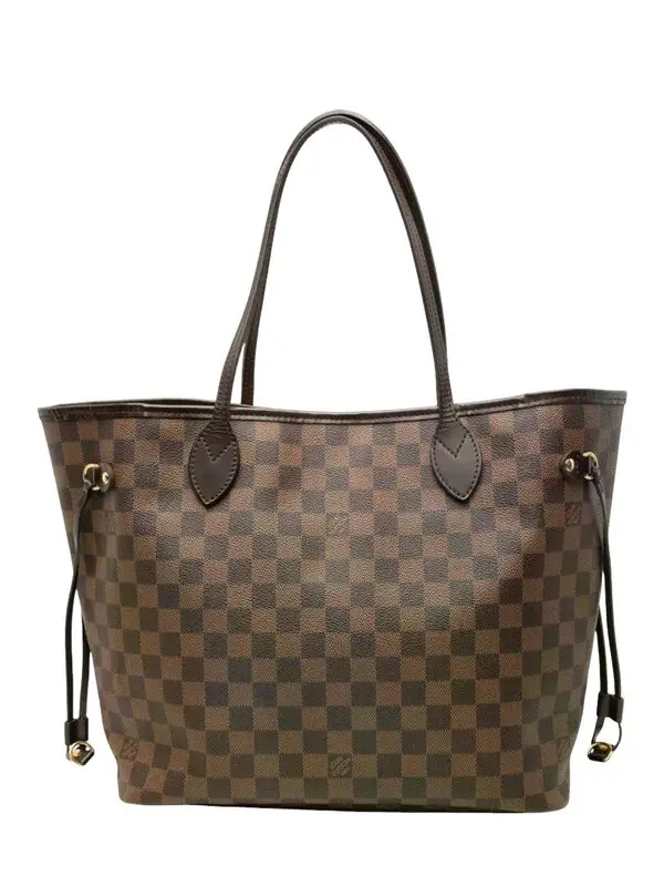 LOUIS VUITTON 2009 Damier Ebene Neverfull Mm Tote Bag - Brown