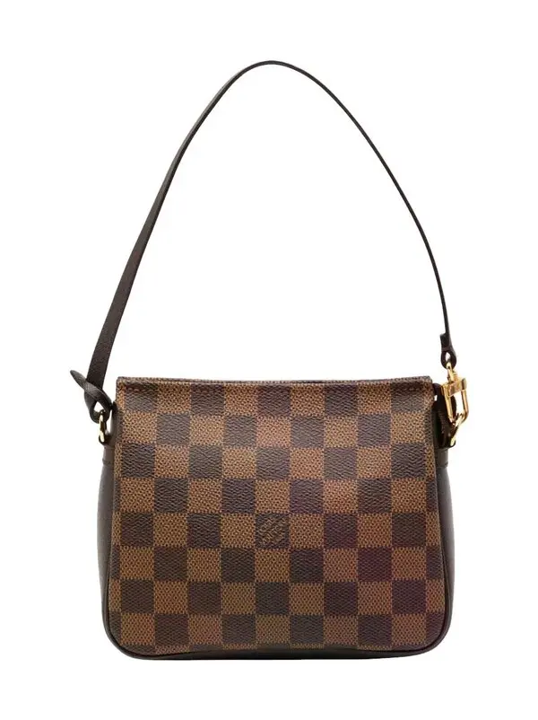 LOUIS VUITTON 2000 Damier Ebene Trousse Pochette Handbag - Brown