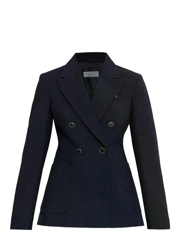 Max Mara Double-breasted Jacket - Blue