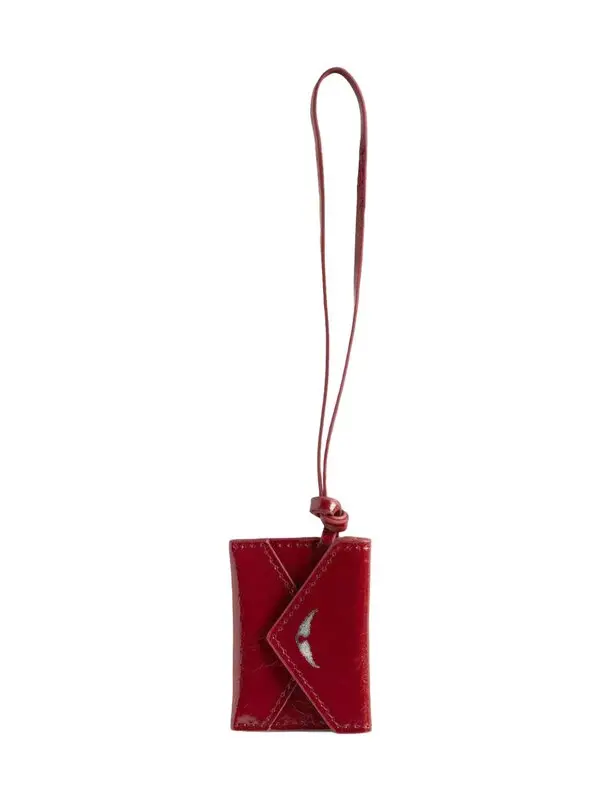 Zadig&Voltaire Love Message Leather Pouch Charm - Red