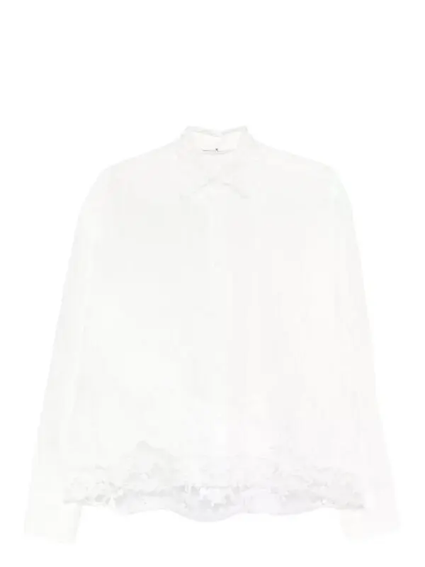 Ermanno Scervino Lace Collar Shirt - White