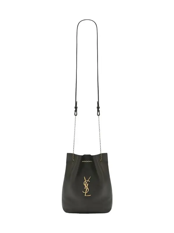 Saint Laurent Logo Chain Crossbody Bag - Green