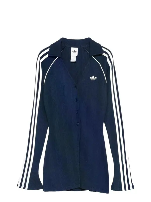 Adidas Button-up Top - Blue