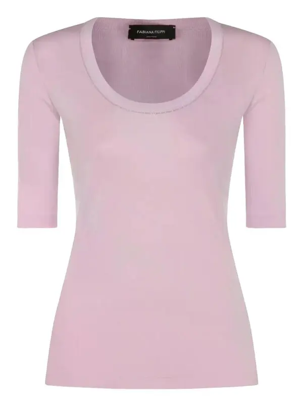 Fabiana Filippi Ribbed Top - Pink