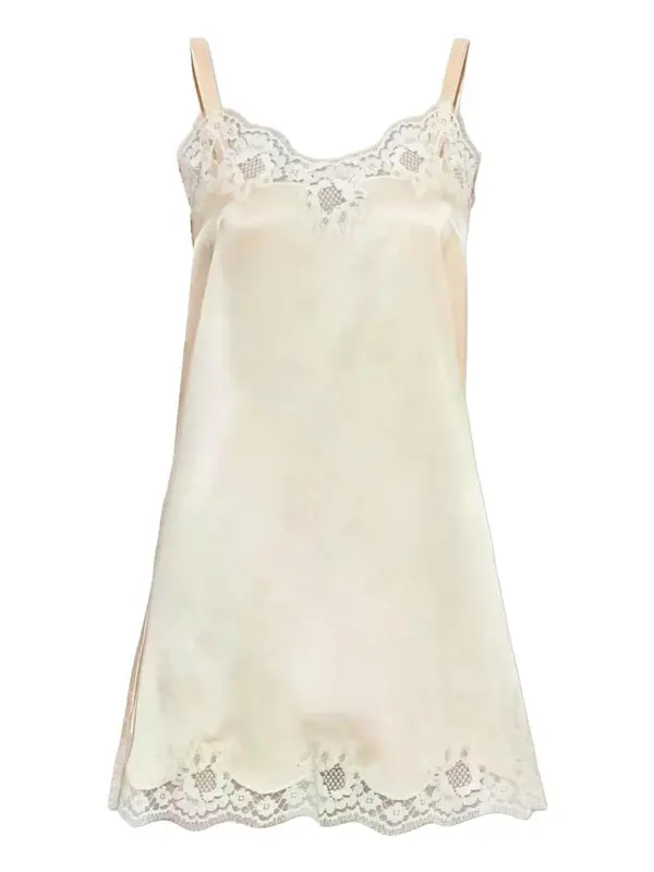 Dolce & Gabbana Lace-trim Nightdress - Neutrals