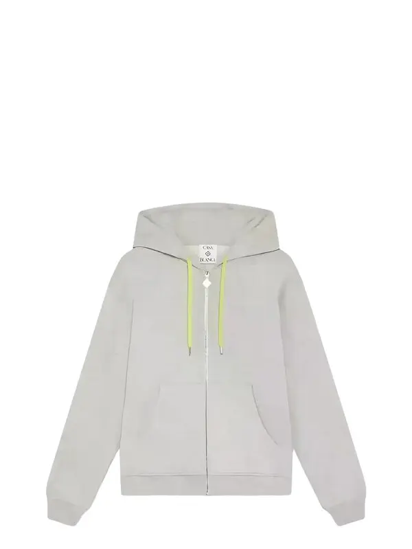 Casablanca Drawstring Hooded Hoodie - Grey