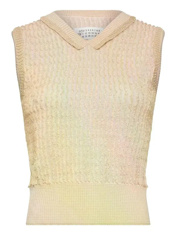 MAISON MARGIELA Polo-collar Vest - Neutrals