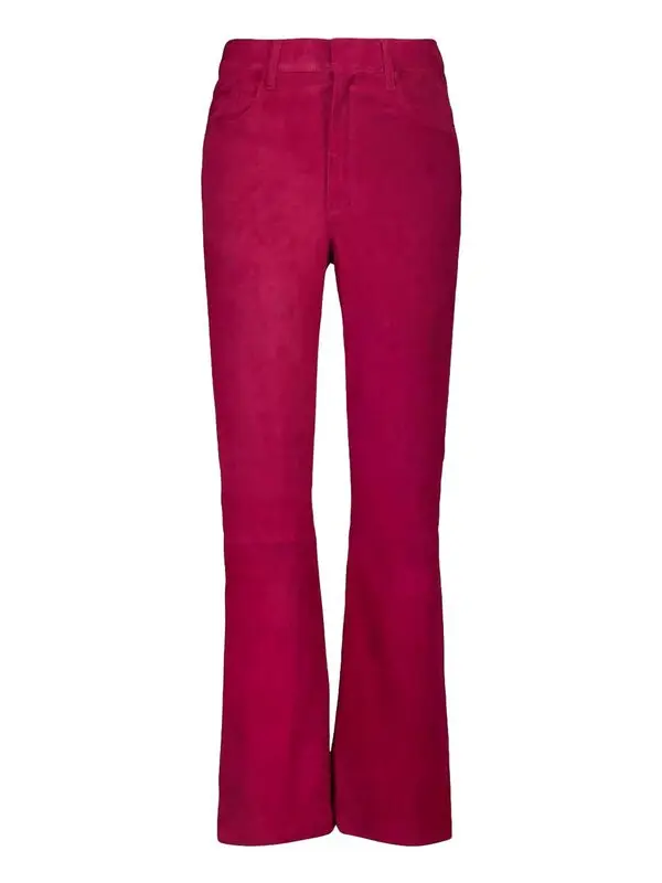 PAULA Patch-pocket Wide Leg Trousers - Red