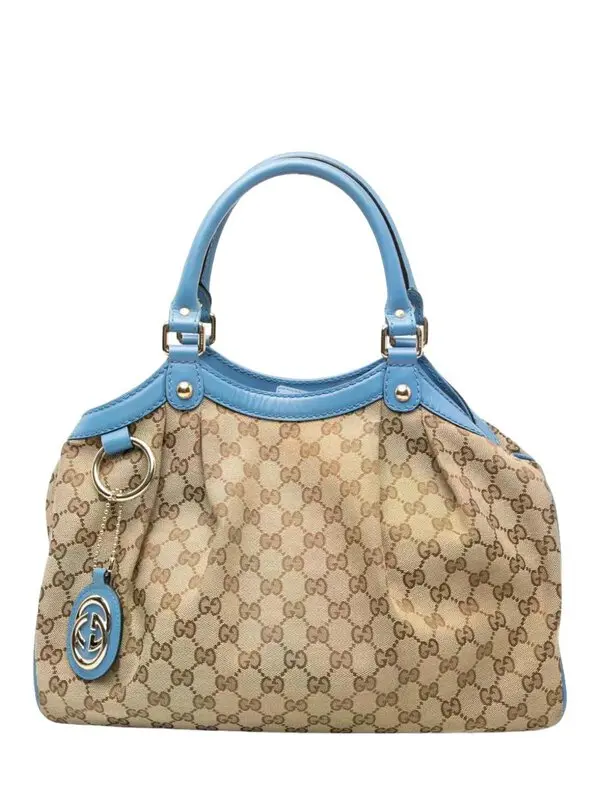 Gucci Gg Canvas Sukey Tote Bag - Blue