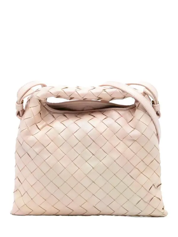 Bottega Veneta Mini Intrecciato Hop Satchel - Pink
