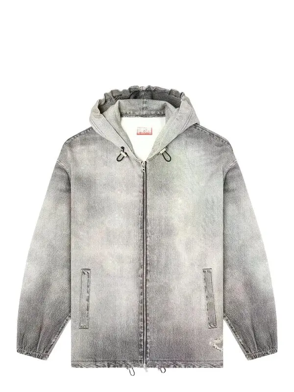 Diesel D-wynny Jogg Hooded Jacket - Grey