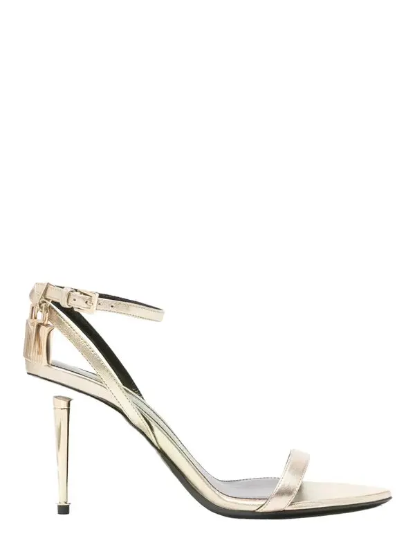 TOM FORD Ankle-strap Padlock Sandals - Gold