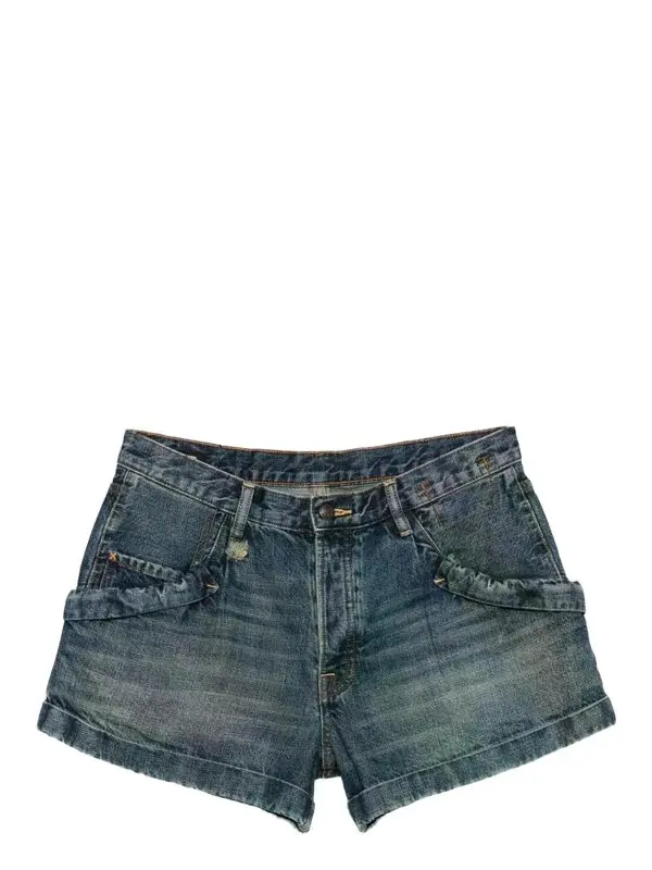R13 Denim Shorts - Blue