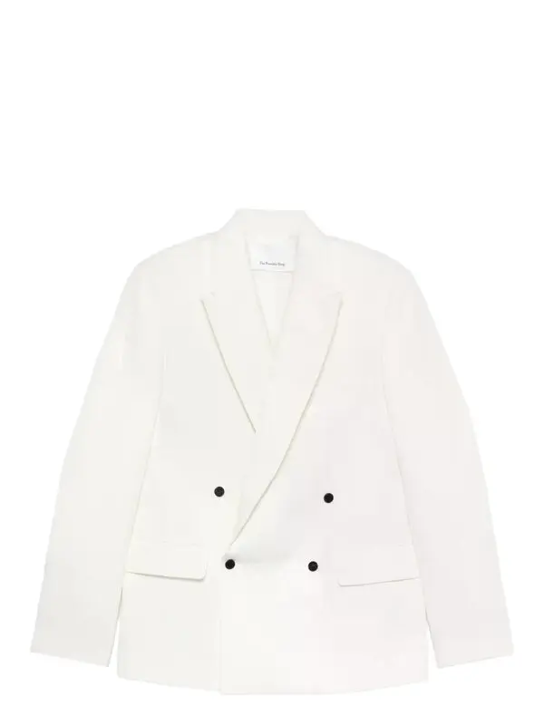 THE FRANKIE SHOP Double-breasted Blazer - White