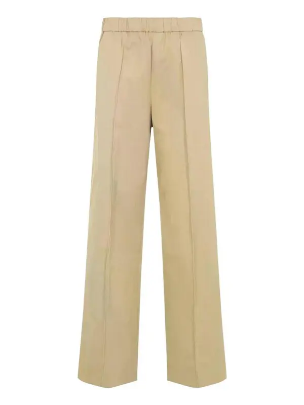 JIL SANDER Elastic-waist Trousers - Neutrals