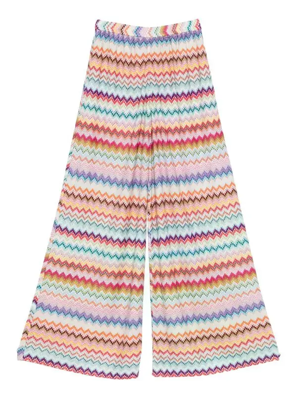 Missoni Zigzag Palazzo Pants - Neutrals