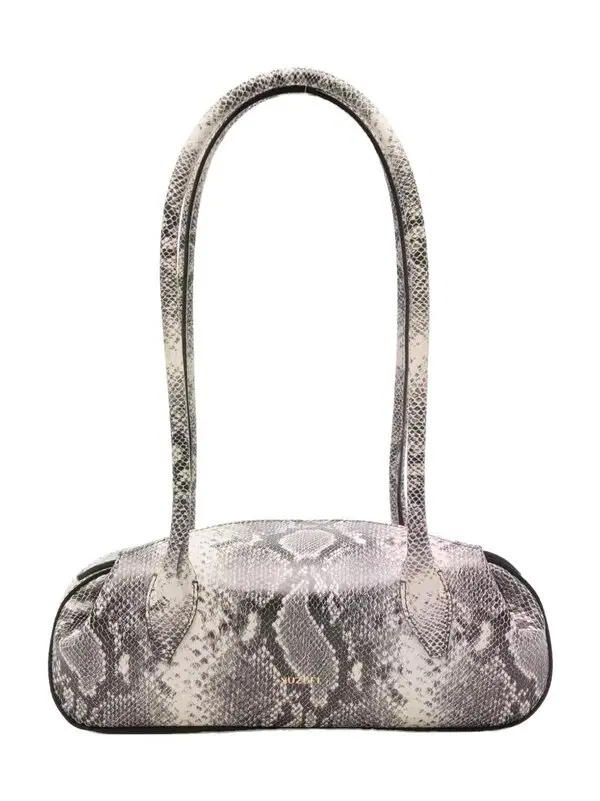 Yuzefi Mini Oyster Snakeskin Shoulder Bag - Neutrals