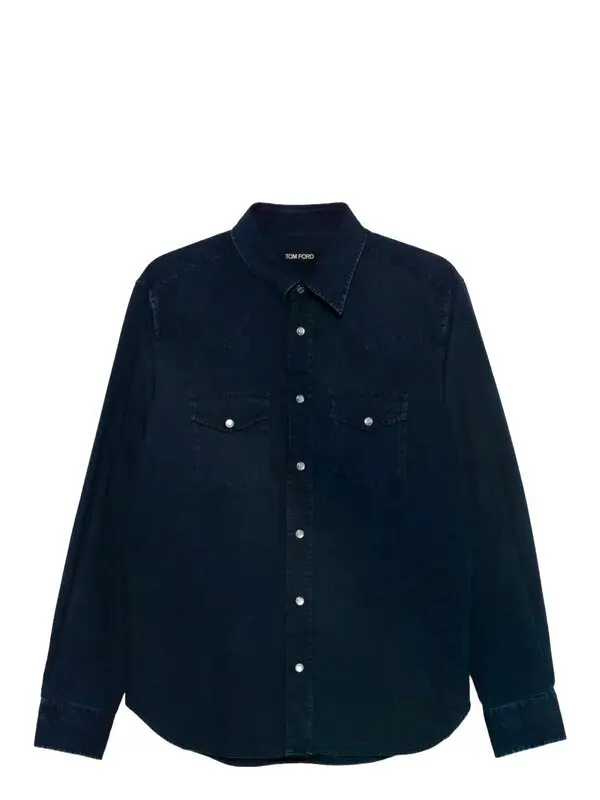 TOM FORD Chest-pocket Shirt - Blue