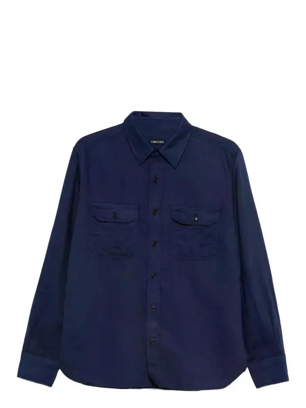 TOM FORD Chest-pocket Shirt - Blue