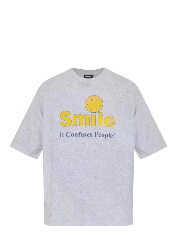 Dsquared2 Smile-graphic T-shirt - Grey