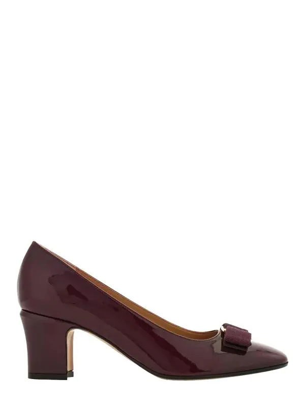 FERRAGAMO 40mm Vara Bow-detail Pumps - Purple