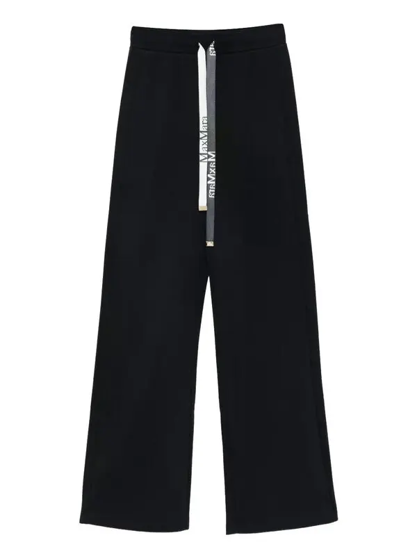 Max Mara Wide Leg Track Pants - Blue