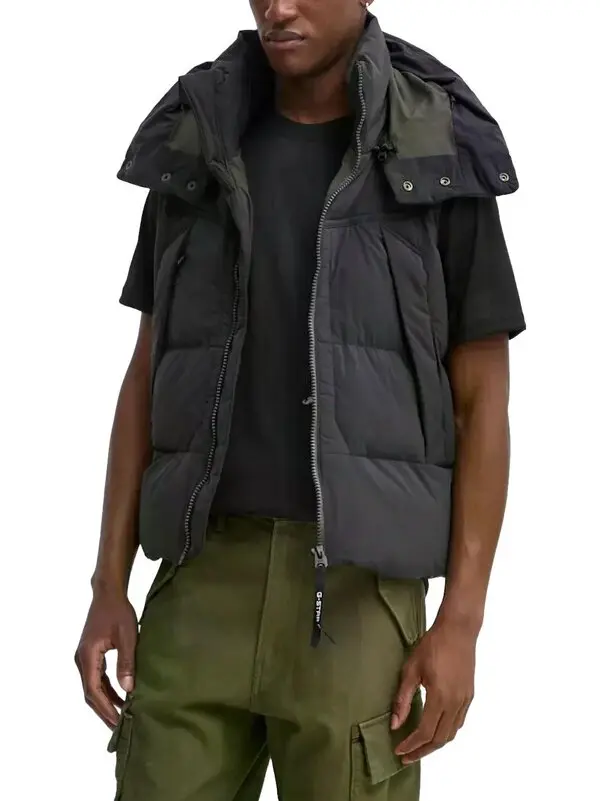 G-star Raw G-whistler Padded Hooded Vest - Black