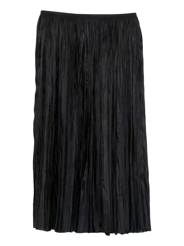 ROBERTO COLLINA Pleated Midi Skirt - Blue