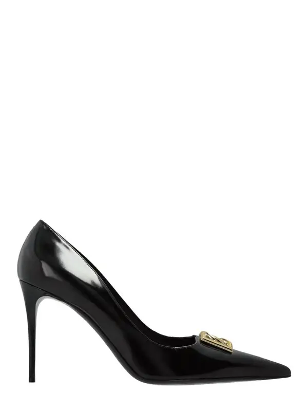 Dolce & Gabbana Pointed-toe Pumps With Metal Detail - Black
