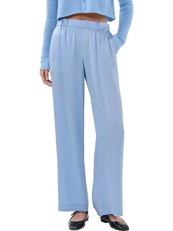 Sablyn Brynn High Rise Pull On Wide Leg Pants - Azureous