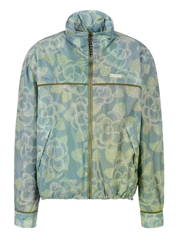 Marni Floral Jacket - Blue