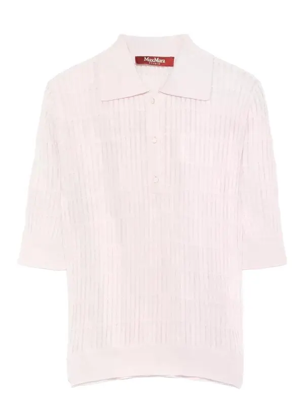 Max Mara Mstgallo Polo Top - Pink