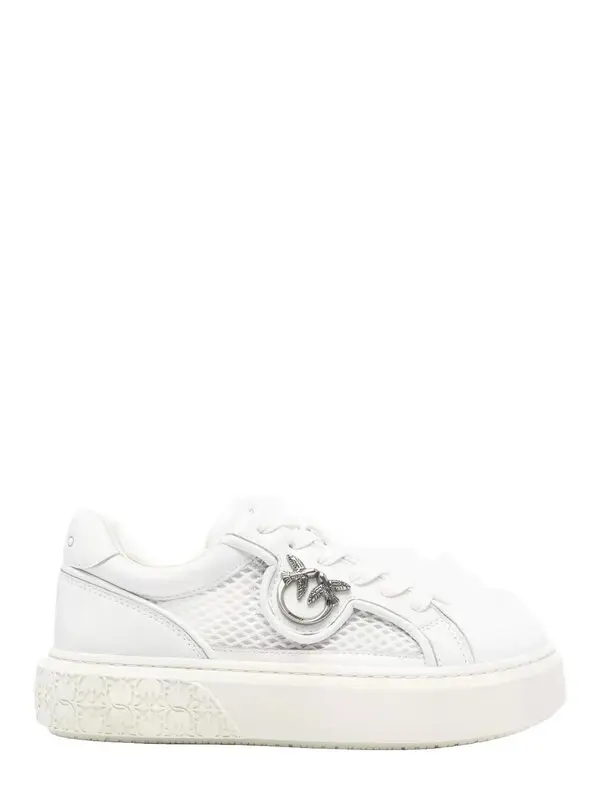 Pinko Yoko Appliqué Platform Sneakers - White