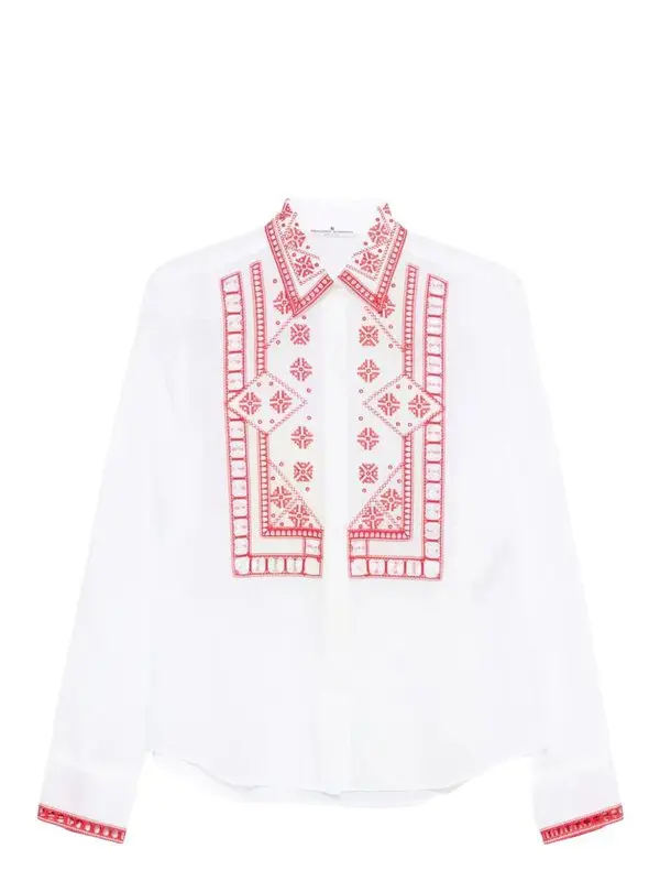 Ermanno Scervino Embroidered Shirt - White