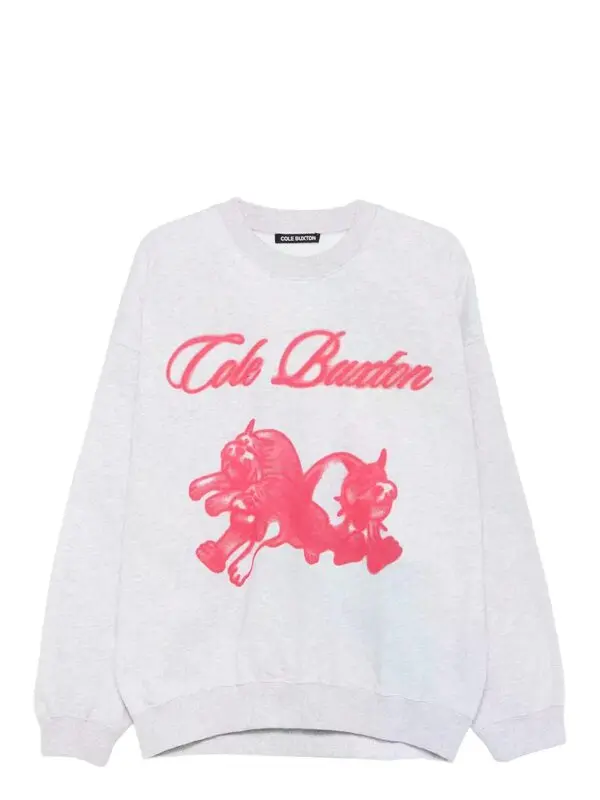 COLE BUXTON Graphic-print Pullover - Grey