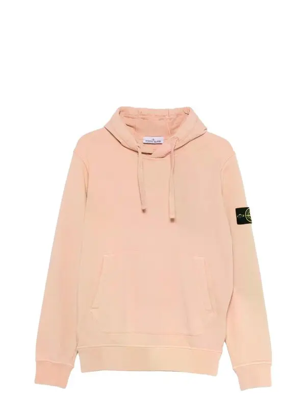 Stone Island Hoodie With Kangaroo Pocket - Pink
