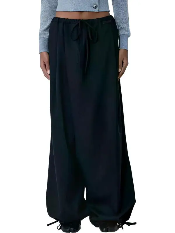 Marni Drawstring Wide-leg Trousers - Black